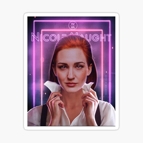 "Nicole x Neon Lights" Sticker by Kasobel | Redbubble