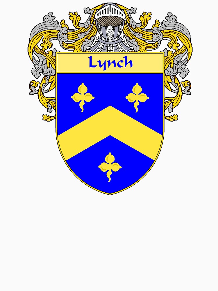 "Lynch Coat of Arms/Family Crest" T-shirt for Sale by IrishArms ...