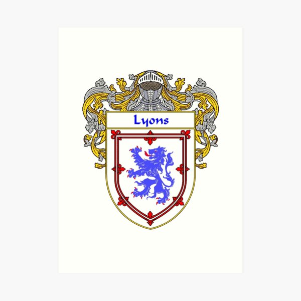 "Lyon Wappen / Familienwappen" Kunstdruck von IrishArms | Redbubble