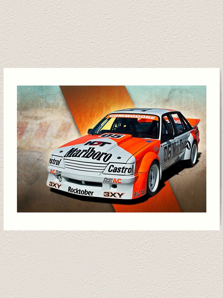 "Peter Brock VK Group C Commodore" Art Print by StuartRow | Redbubble