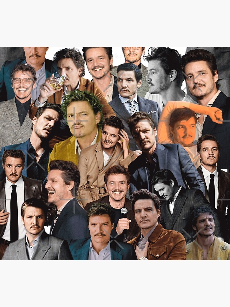 Chaussettes « collage de photos pedro pascal », par mahmoudrakha ...