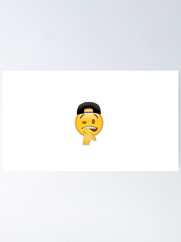 "Fboy Emoji" Poster for Sale by vibey-sky | Redbubble