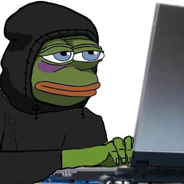 "Hacker Pepe" Sticker for Sale by kiee | Redbubble