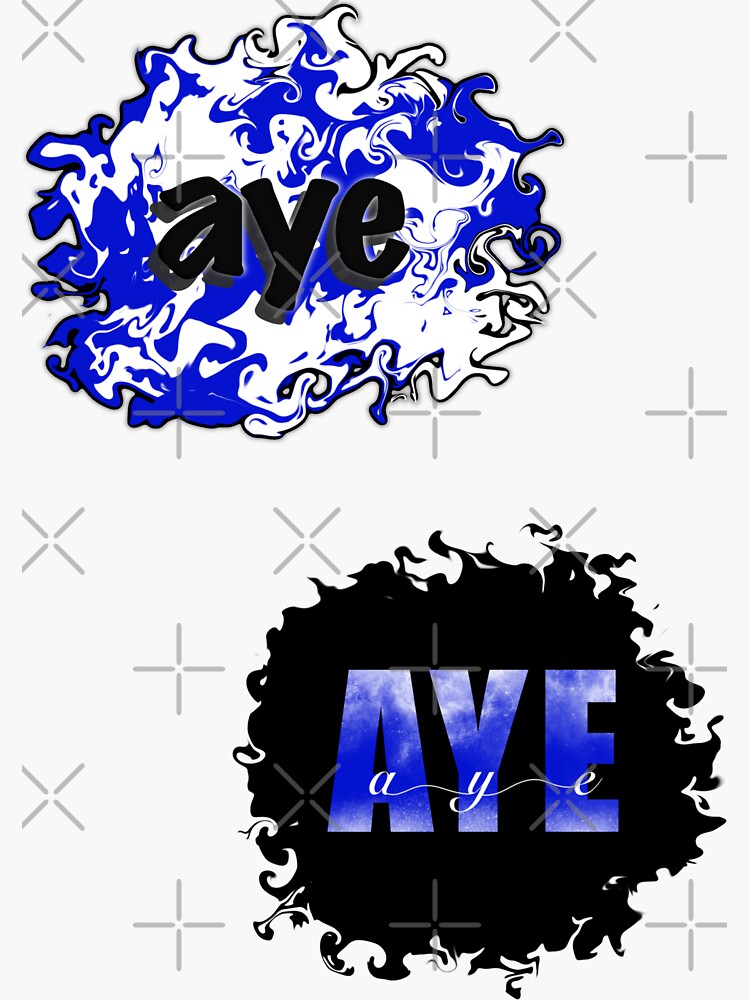 "Aye Duo Bundle" Sticker by Melville-Magic | Redbubble