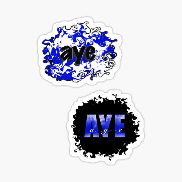 "Aye Duo Bundle" Sticker by Melville-Magic | Redbubble