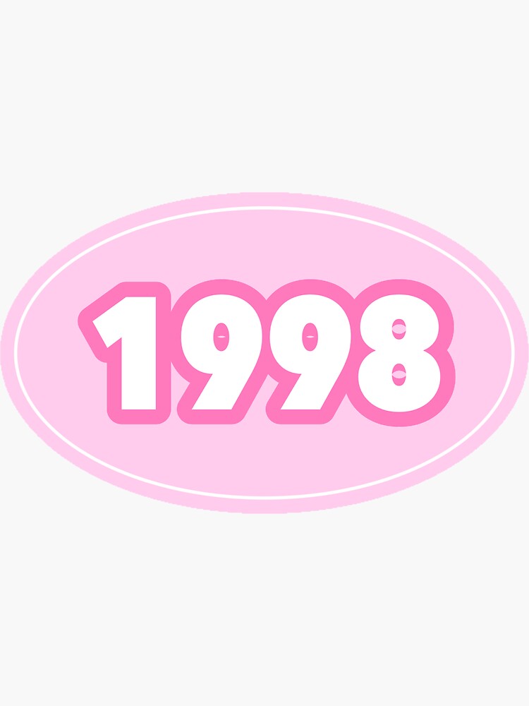 "1998 Pink Year Trendy Kpop Sticker Bujo" Sticker for Sale by 98NEOCT ...