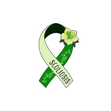 "Scoliosis Awareness, Scoliosis Ribbon" Sticker for Sale by AnsDesigns ...