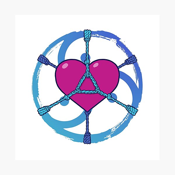 "Shibari artwork - Heart rope art " Photographic Print by PraetorianX ...