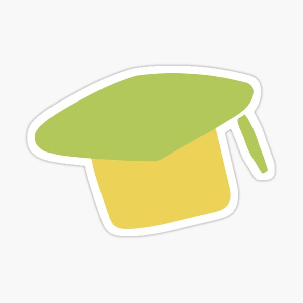 "graduation hat (colorful)" Sticker by kimtangdesign | Redbubble