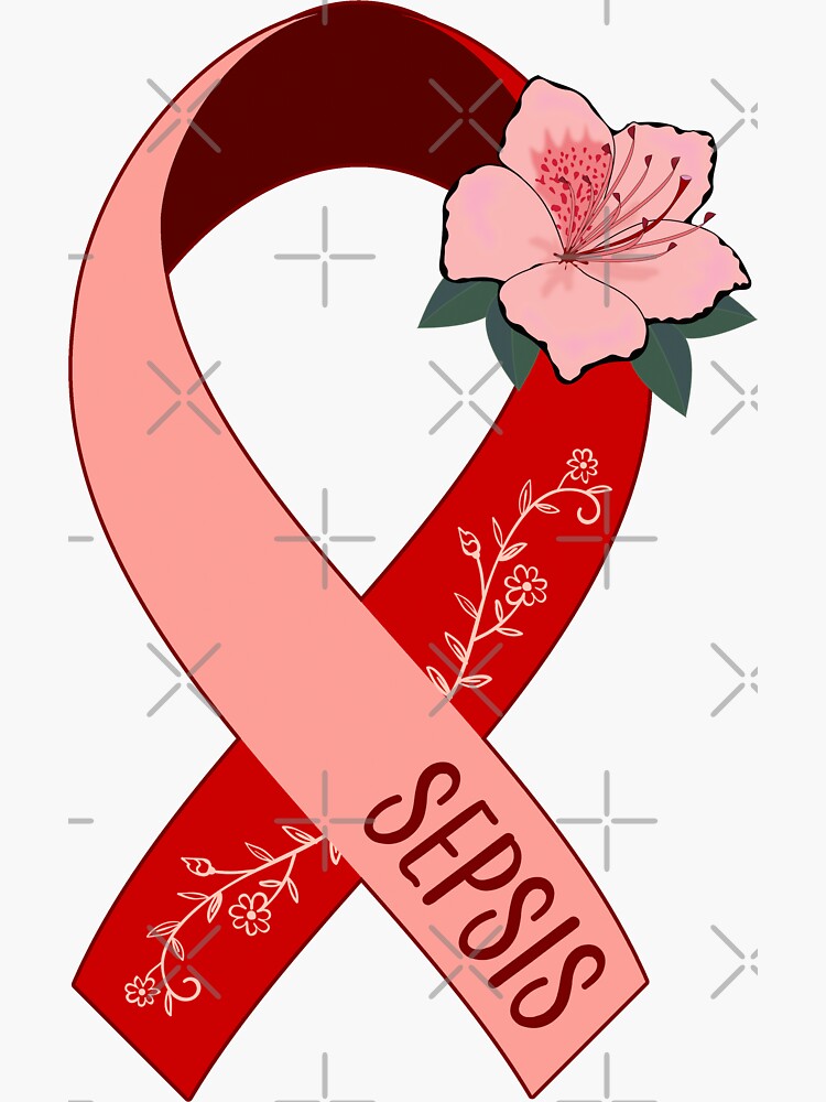 "Sepsis Awareness, Sepsis Ribbon" Sticker for Sale by AnsDesigns ...