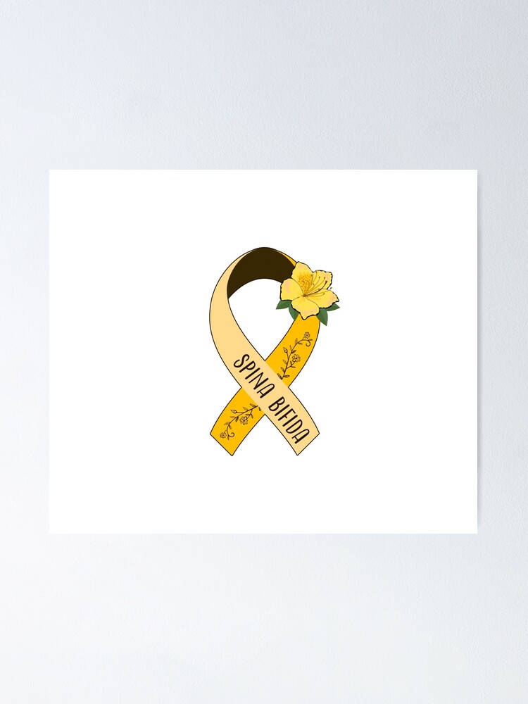 "Spina Bifida Awareness, Spina Bifida Ribbon" Poster by AnsDesigns ...