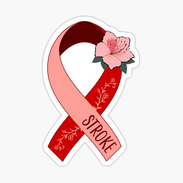 "Stroke Awareness, Stroke Ribbon" Sticker for Sale by AnsDesigns ...