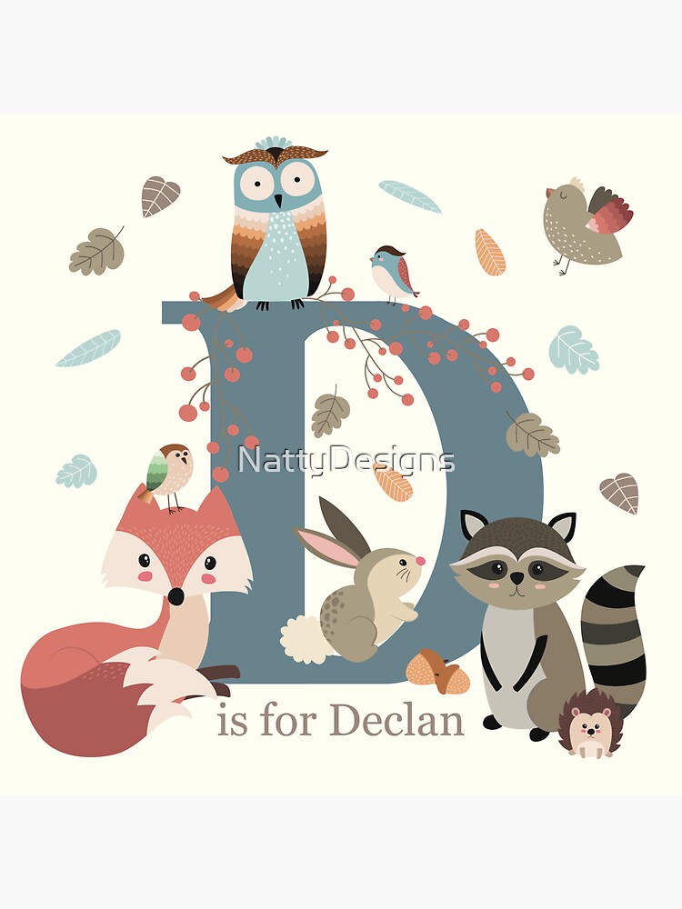 "D is for Declan...... personalised children’s gifts" Sticker for Sale ...