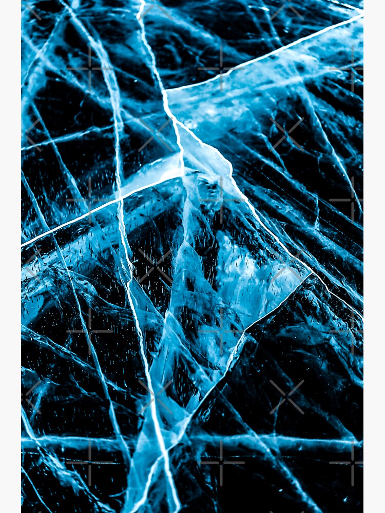 "Ice Print - Abstract Art" Sticker for Sale by BaldingSnail | Redbubble
