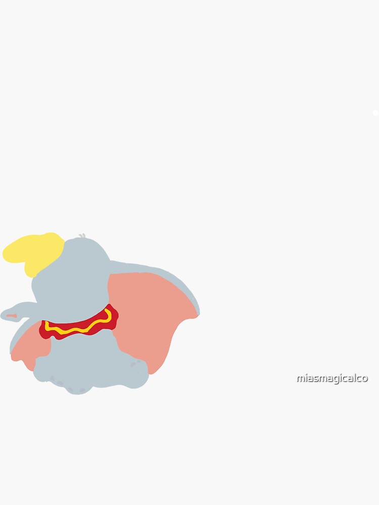 "Dumbo design " Sticker for Sale by miasmagicalco | Redbubble