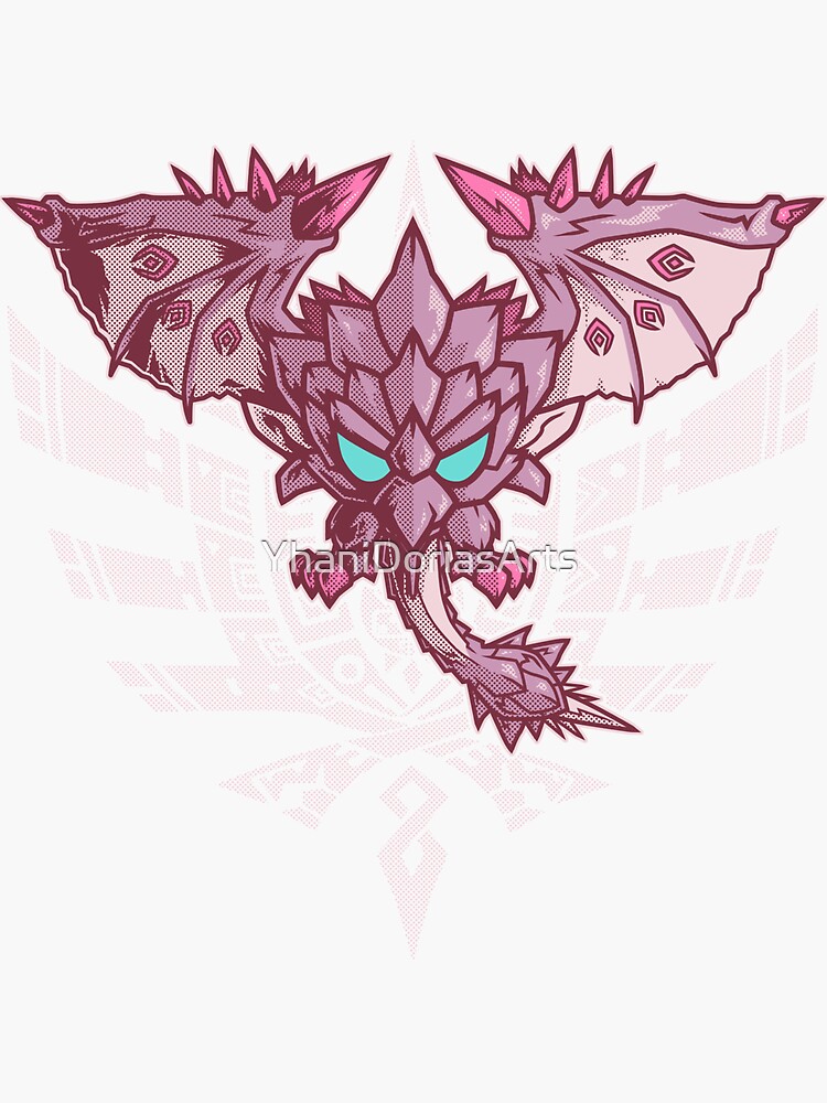 "Pink Rathian | Monster Hunter" Sticker for Sale by YhaniDoriasArts ...