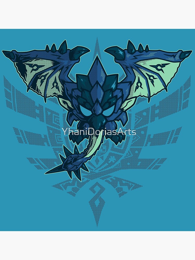 "Azure Rathalos | Monster Hunter" Poster for Sale by YhaniDoriasArts ...