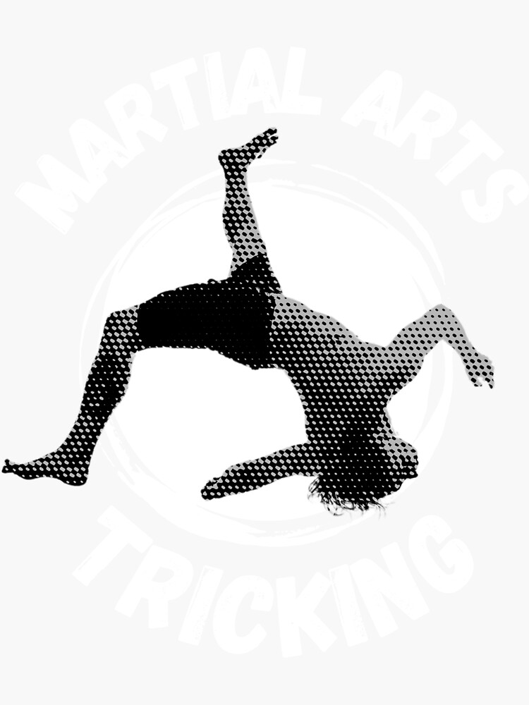 "Martial Arts Tricking" Sticker by ZeitgeistStyle | Redbubble
