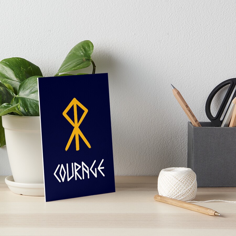 "Viking Courage Rune" Art Board Print for Sale by neon-light | Redbubble