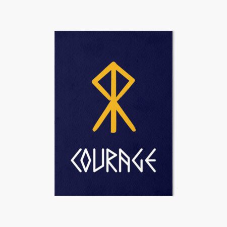 "Viking Courage Rune" Art Board Print for Sale by neon-light | Redbubble