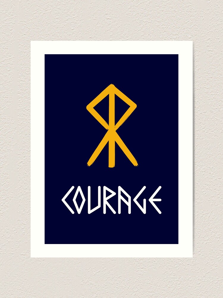 "Viking Courage Rune" Art Print for Sale by neon-light | Redbubble