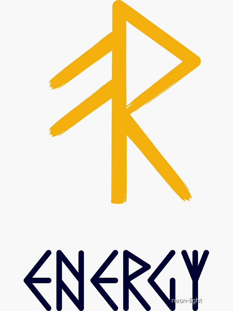 "Viking Energy Rune" Sticker for Sale by neon-light | Redbubble