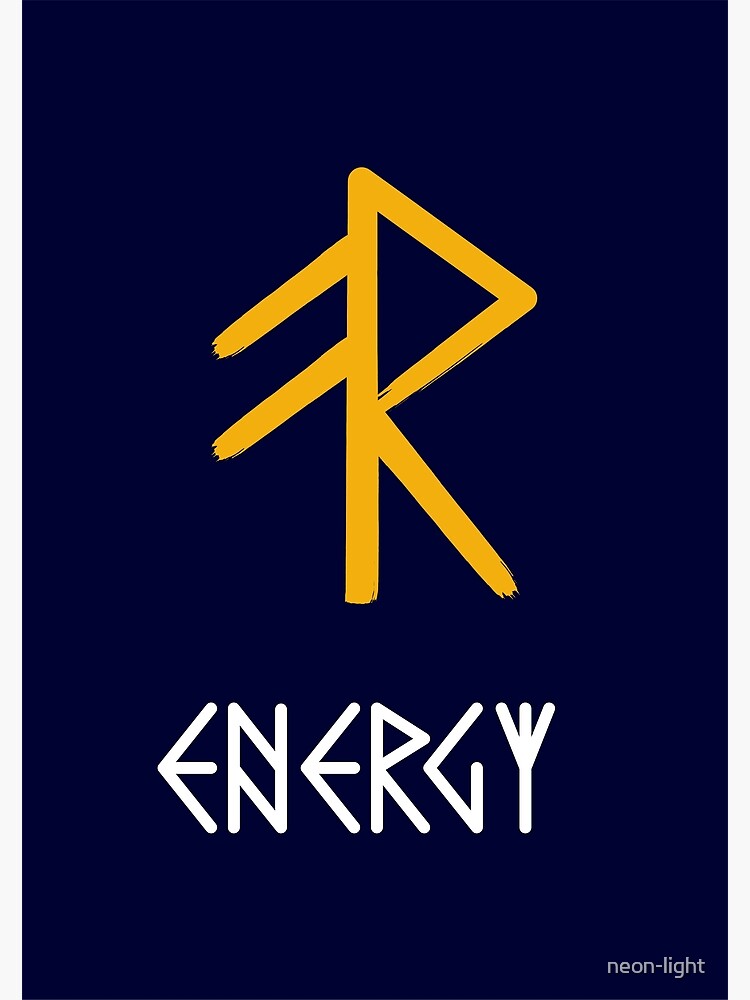 "Viking Energy Rune" Poster by neon-light | Redbubble