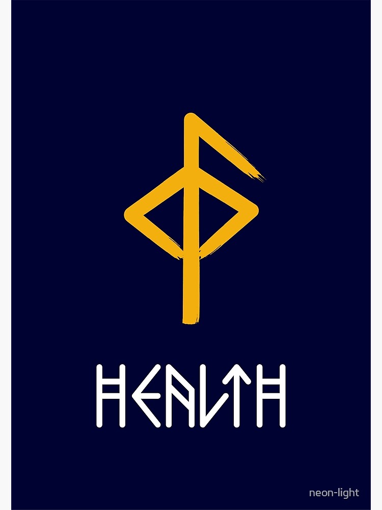 "Viking Health Rune" Poster for Sale by neon-light | Redbubble