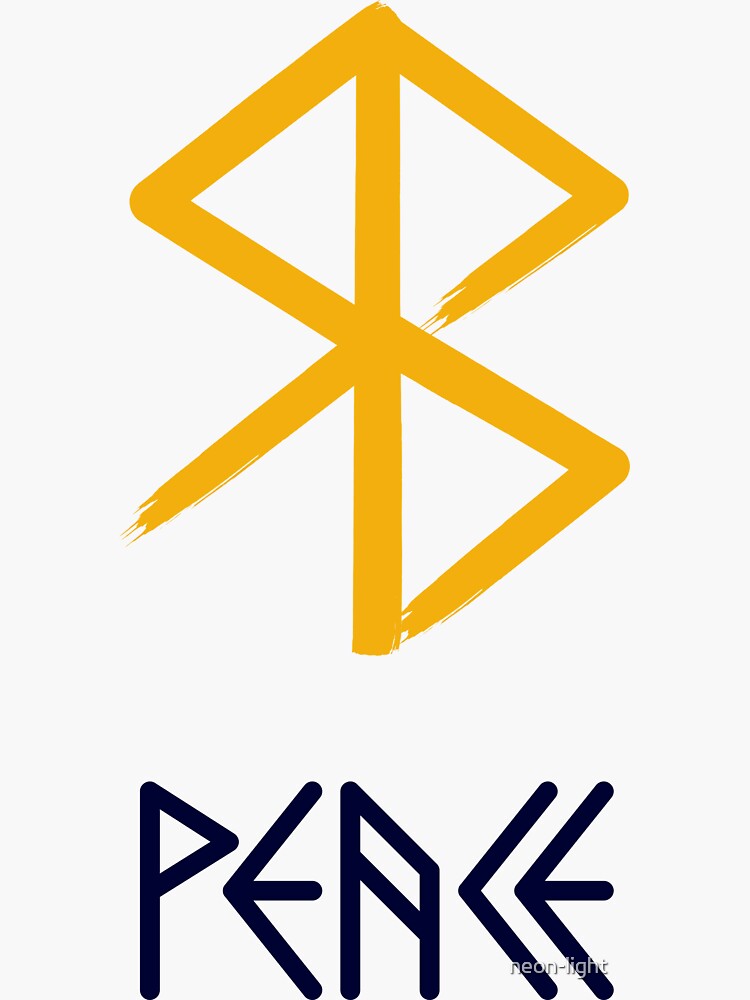 "Viking Peace Rune" Sticker for Sale by neon-light | Redbubble