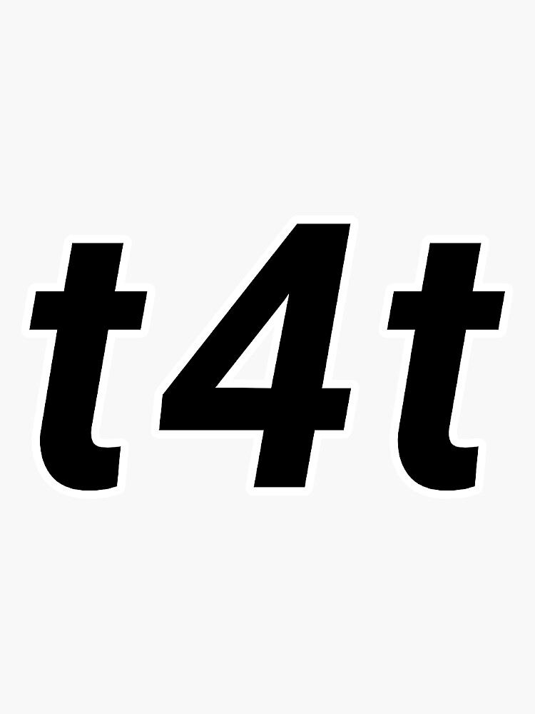 "T4T - Trans for trans" Sticker by Rooawn | Redbubble