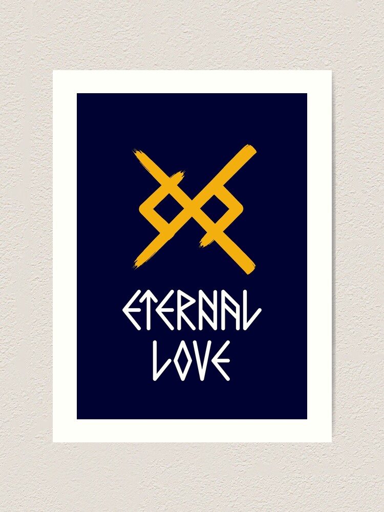 "Viking Eternal Love Rune" Art Print for Sale by neon-light | Redbubble