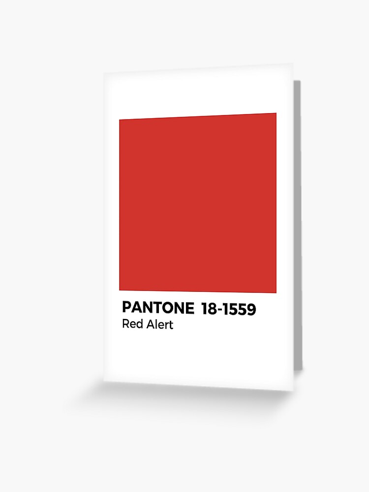 "PANTONE- Red Alert" Greeting Card for Sale by fabibar | Redbubble
