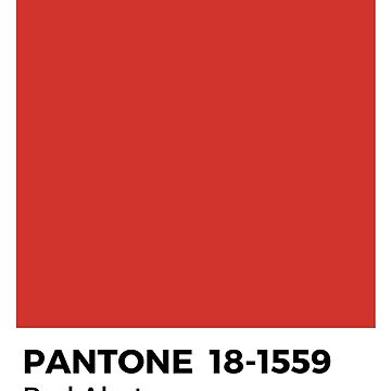 "PANTONE- Red Alert" Greeting Card for Sale by fabibar | Redbubble
