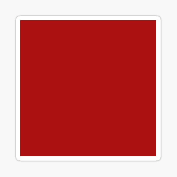 "Cherry Red Solid Color" Sticker for Sale by nessalunas | Redbubble