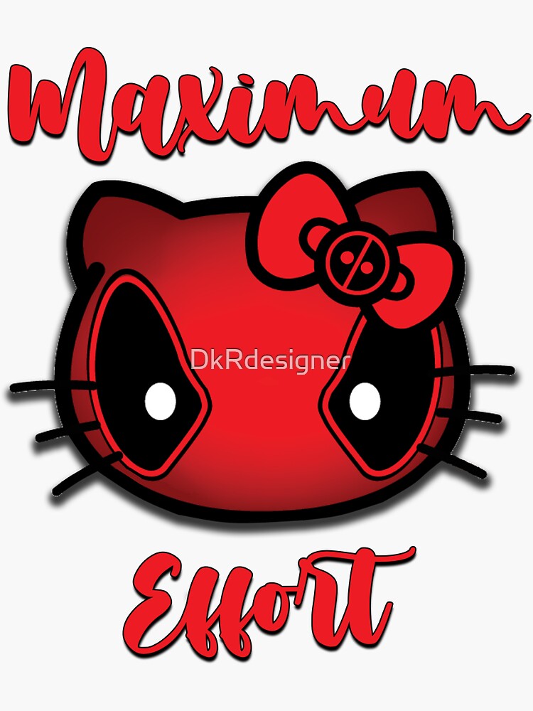 "Super kittypool" Sticker for Sale by DkRdesigner | Redbubble