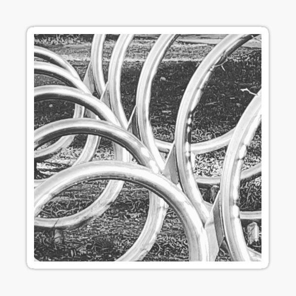 "Bike rack circles" Sticker for Sale by EmmaAmies | Redbubble