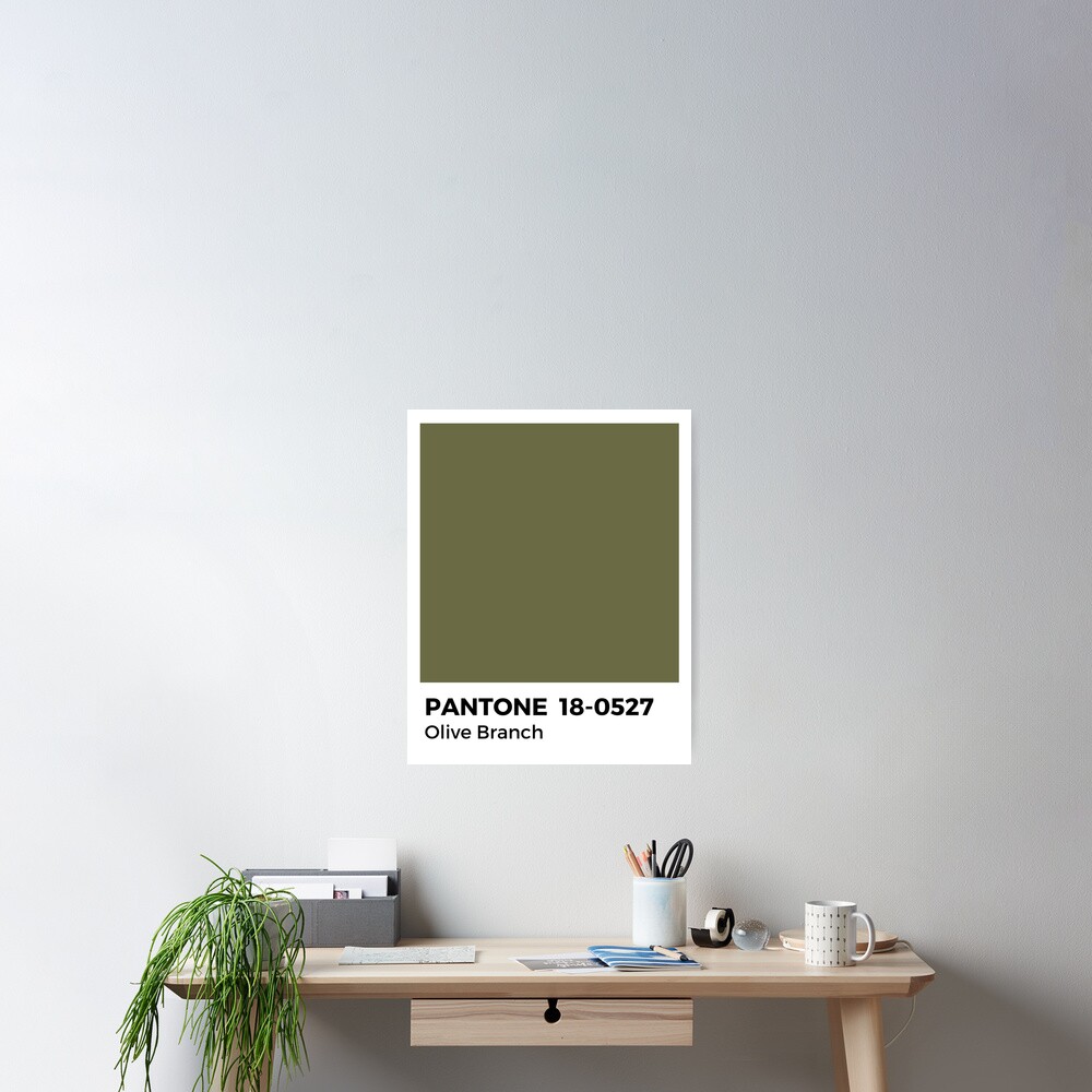 "PANTONE- Olive Branch" Poster for Sale by fabibar | Redbubble