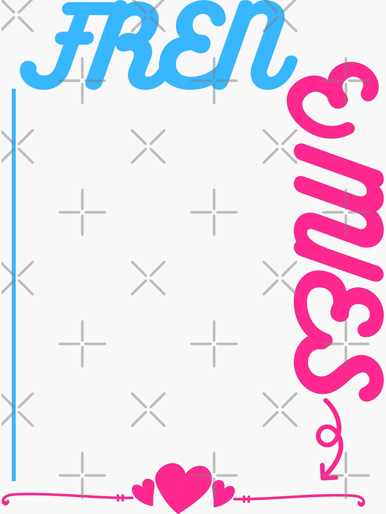 "Frenemies " Sticker for Sale by Gabrielaxel300 | Redbubble