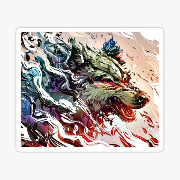 "Wolf" Sticker for Sale by Kawiku | Redbubble