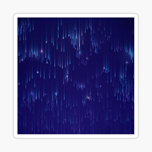 "Seattle Meteor Shower | Ultramarine" Sticker by metin1331 | Redbubble