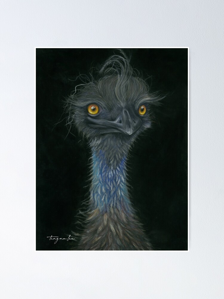 "Emu" Poster by teaganleeartist | Redbubble