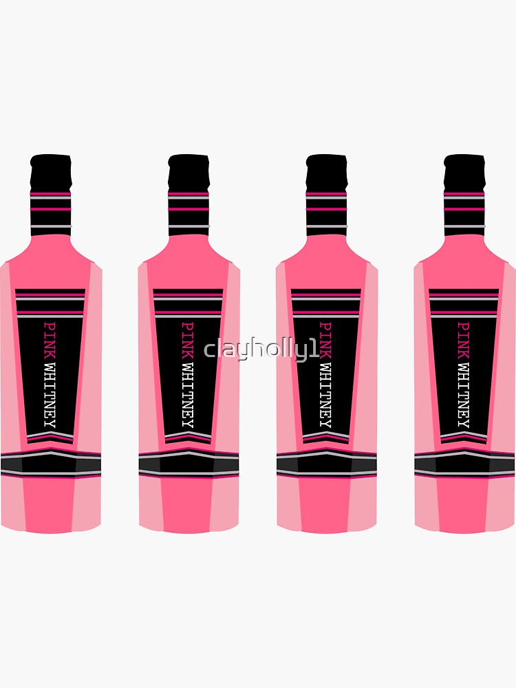 "Pink Whitney Bottles " Sticker for Sale by clayholly1 | Redbubble