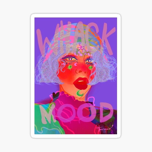 "In the Psyche: WHACK MOOD" Sticker for Sale by TheMoodyMimo | Redbubble