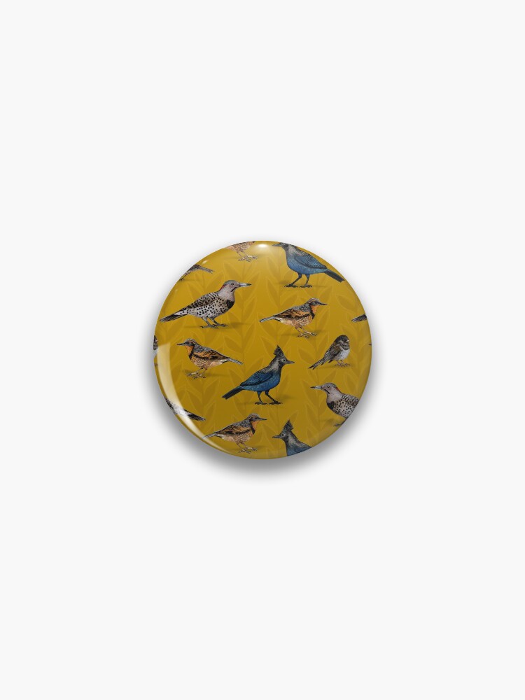 "Backyard Birds of Western Washington" Pin for Sale by somecallmebeth ...