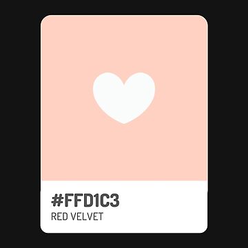 "Red Velvet Official Color Pantone" Sticker for Sale by mdoering16 ...