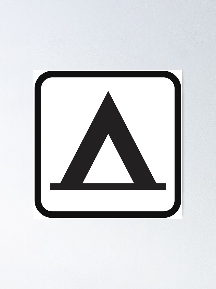 "Campground Map Symbol" Poster for Sale by bbad2020 | Redbubble