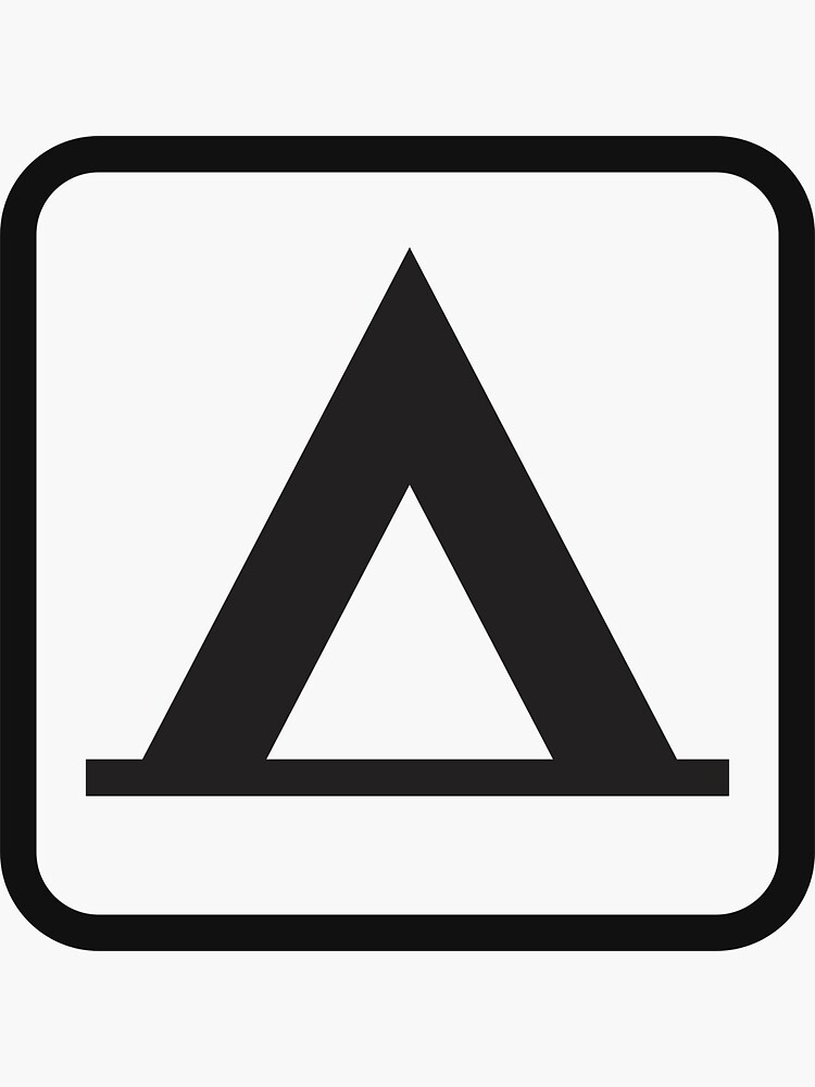 "Campground Map Symbol" Sticker for Sale by bbad2020 | Redbubble