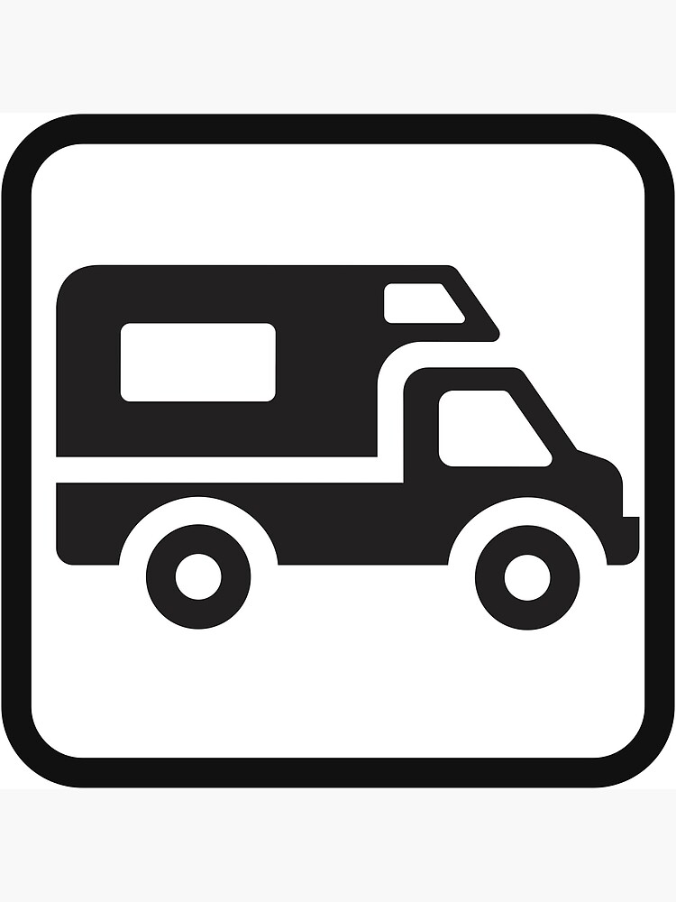 "RV Camping Map Symbol" Art Print for Sale by bbad2020 | Redbubble
