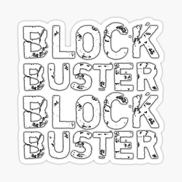 "Blockbuster" Sticker for Sale by TRIMERCH | Redbubble