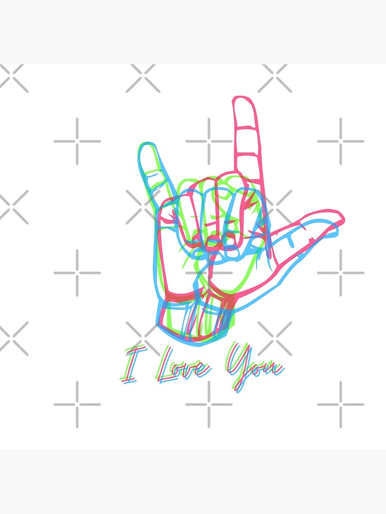 Lámina fotográfica «Te Amo Lenguaje De Señas Americano» de ...